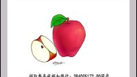 郭老师水果系列儿童简笔画教程—苹果