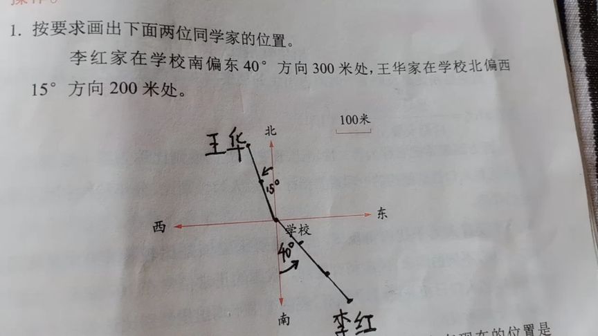 六年级数学:准确画出位置