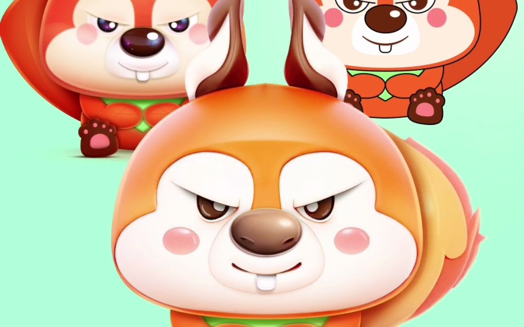 松鼠插画 松鼠IP 松鼠吉祥物 原创松鼠 吉祥物升级 吉祥物怎么设计 ...