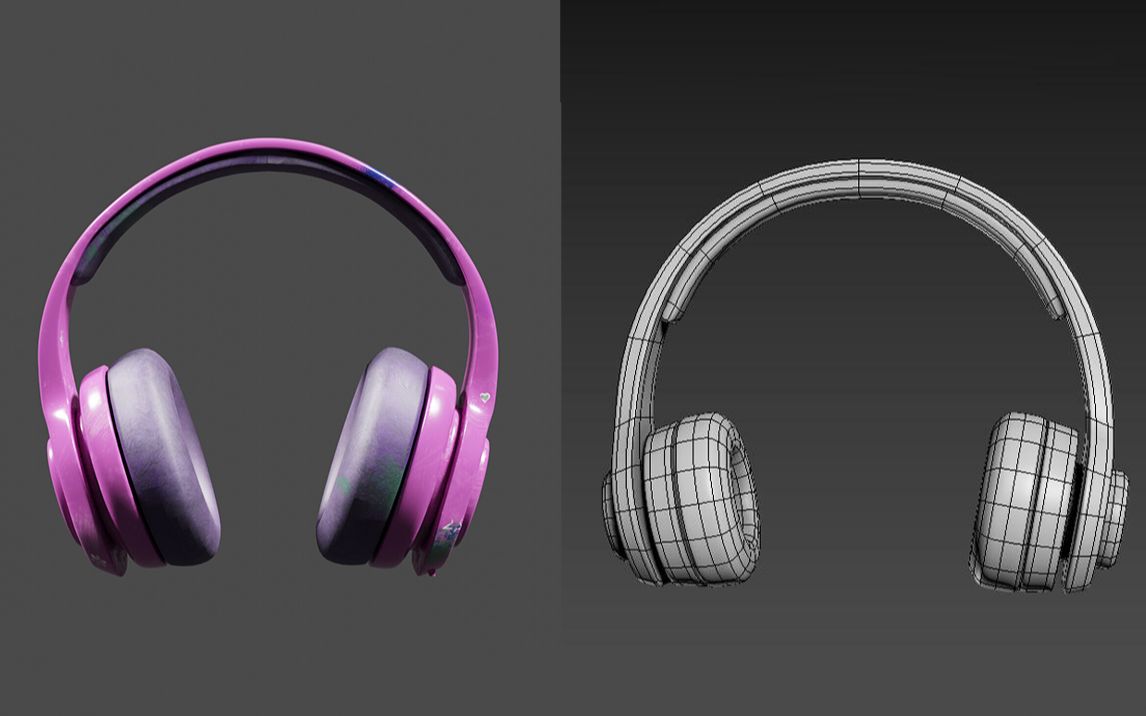 【3DMAX道具建模】10分钟制作头戴式耳机模型,新手不要错过