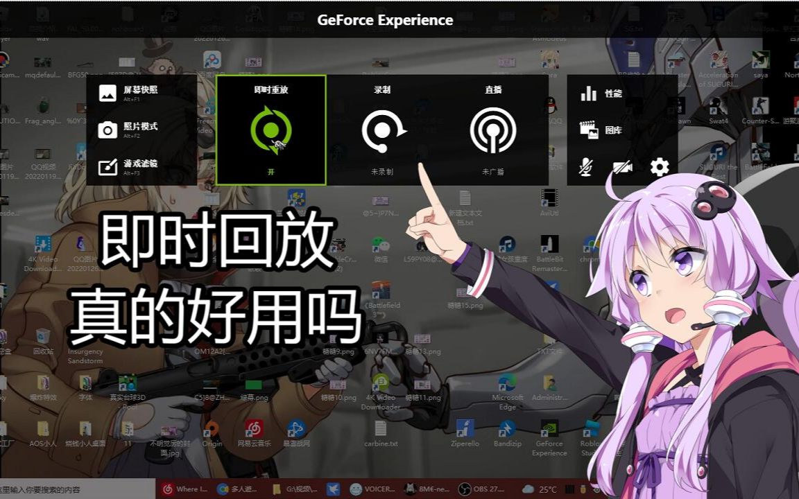【VOICEROID】吐槽N卡即时回放功能