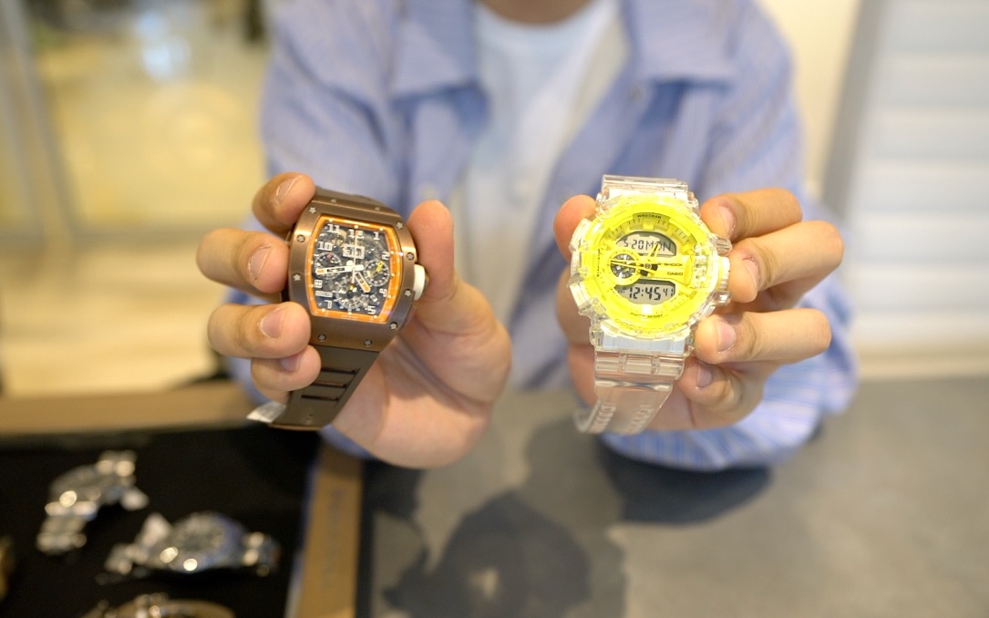 有钱人都带什么表/对比Casio G-Shock与Richard Mille的区别