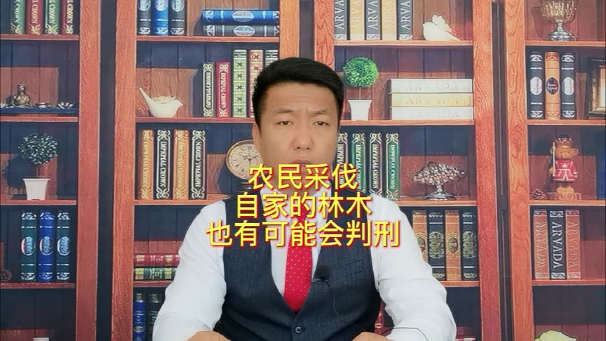 农民采伐自家的林木要小心
