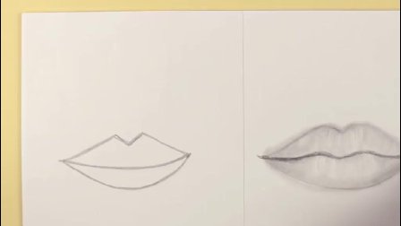 如何画现实的嘴唇和嘴一步一步, 初学者的美术绘画教程(素描绘画美术)