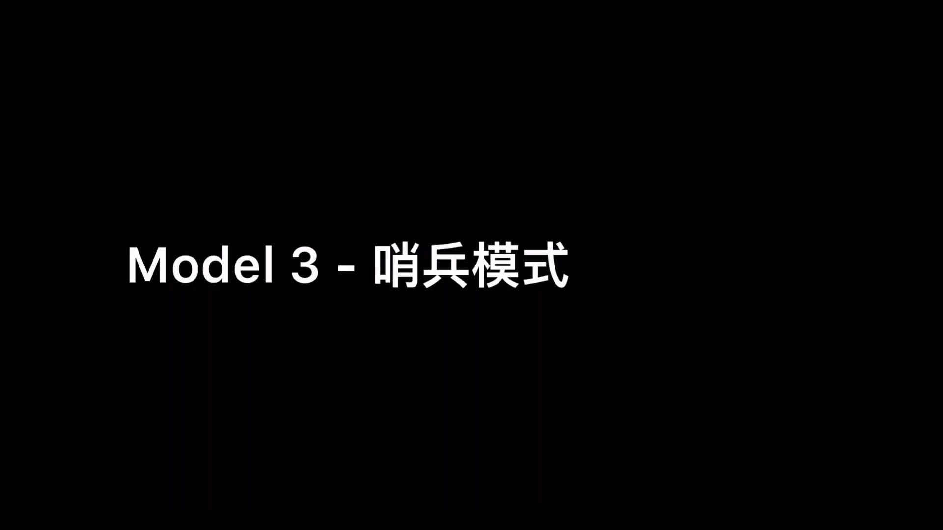 特斯拉Model3使用教程-Model3哨兵模式