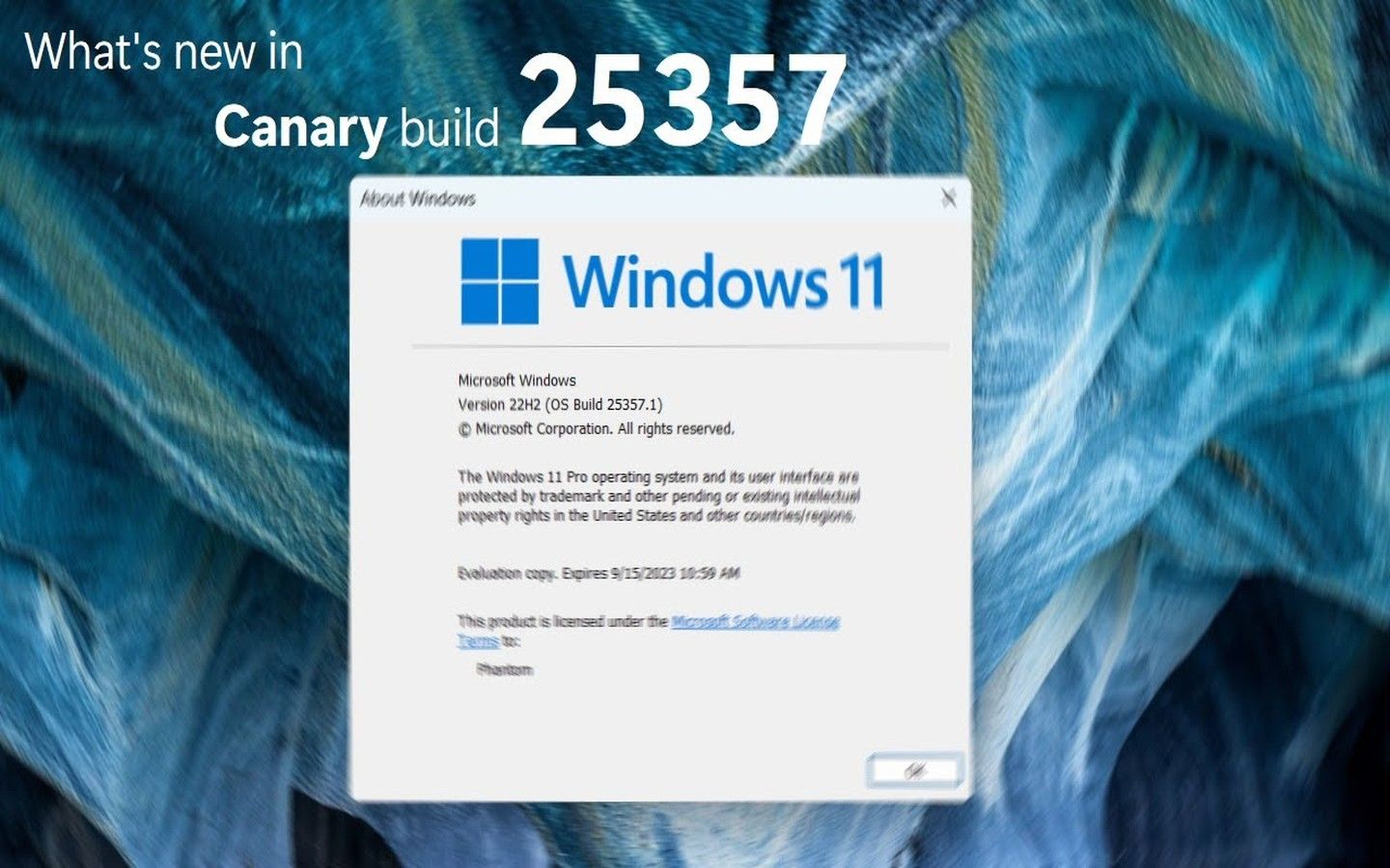 Windows 11 Canary 内部版本 25357 和新增功能 - 适合所有人的音量...