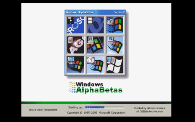 一个奇怪的操作系统 ? ——windows alphabetas build 905的安装与体验