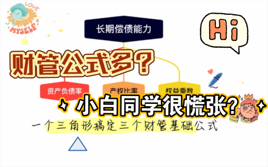 【财管公式不用背系列】资产负债率/产权比率/权益乘数/CPA财务成本...