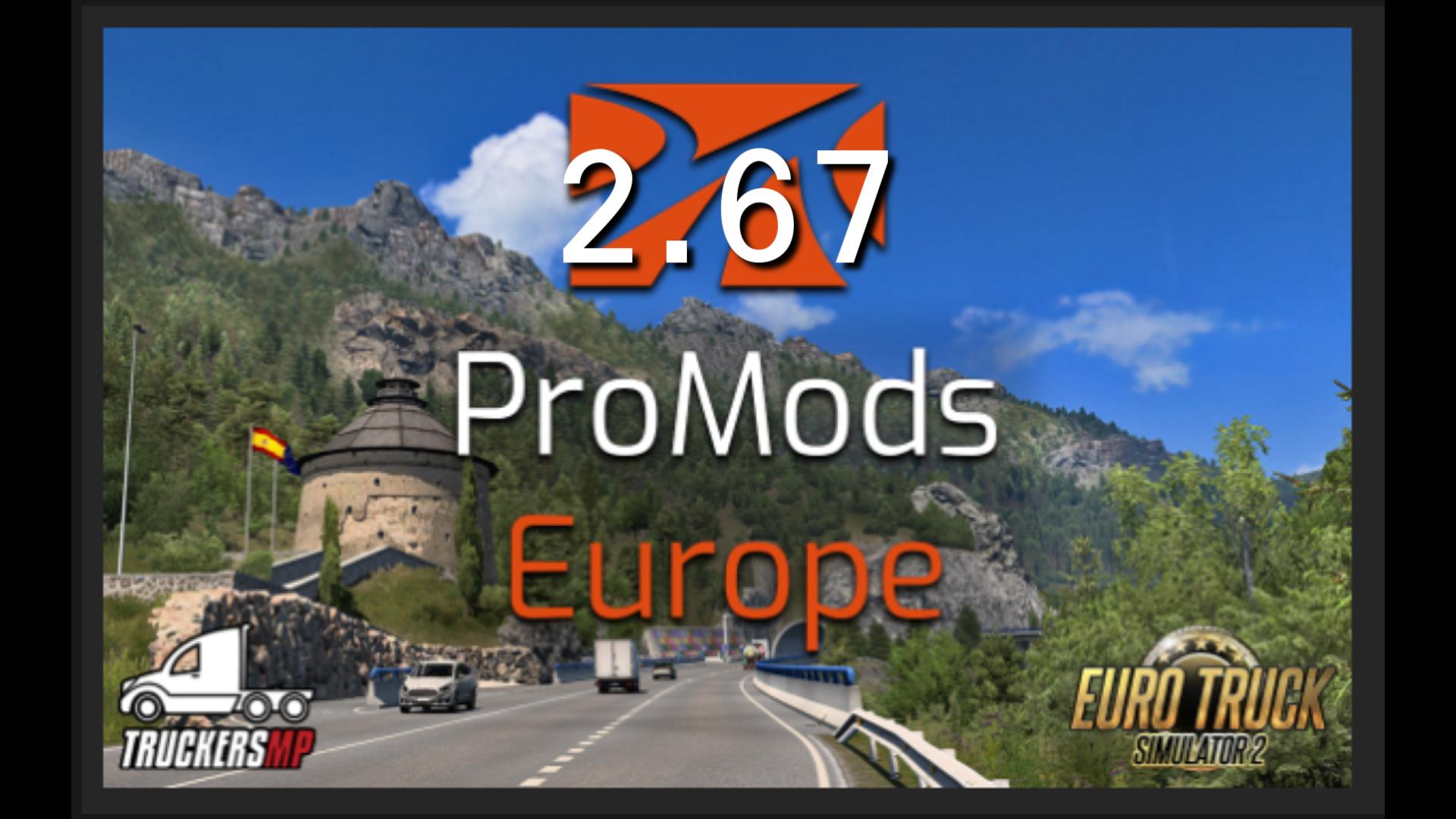 【欧卡2MOD】ProMods2.67及其地图排序:1.48.5.57s欧洲卡车模拟2|...