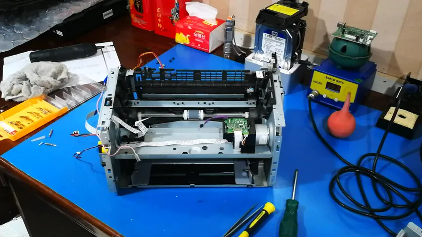 惠普126a一体机拆解后组装篇