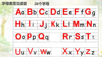 汉语拼音字母表(音序表)两种读法,有助于用音序查字法查字典
