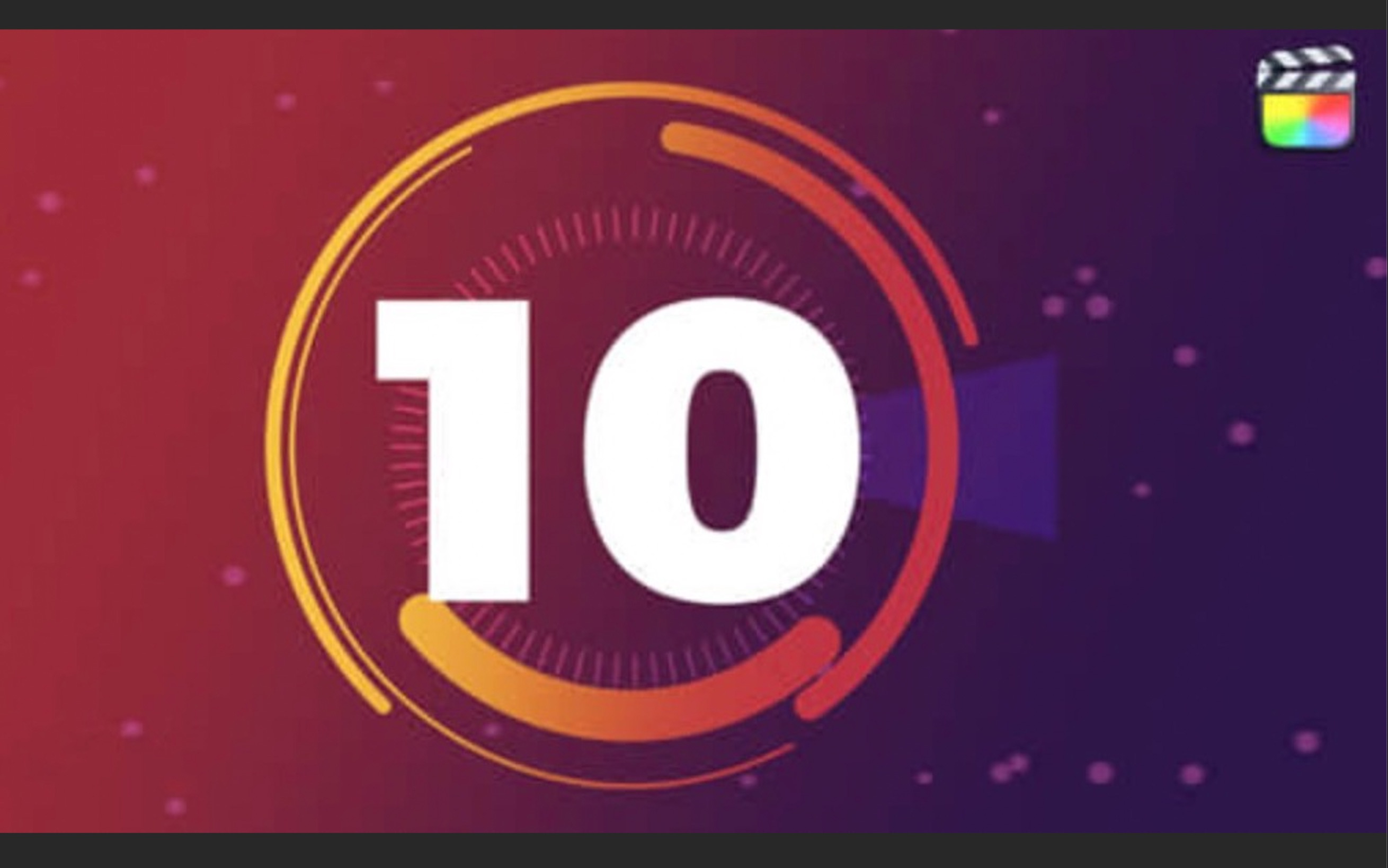 FCPX插件-65个创意数字倒计时开场片头动画 Countdown