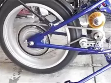 老外用航模无刷电机自制电动车(哈雷版)