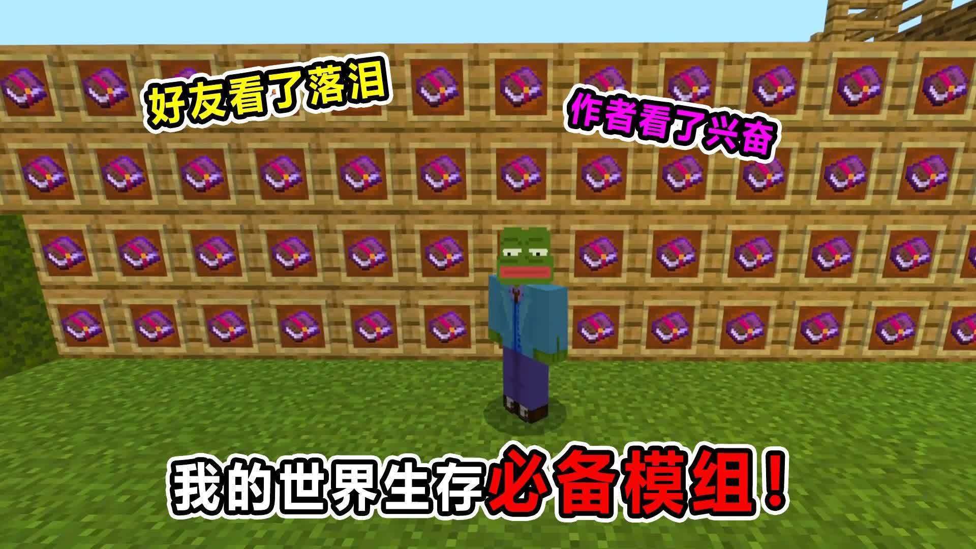 我的世界生存必备模组!真是好友看了落泪!作者看了兴奋啊!