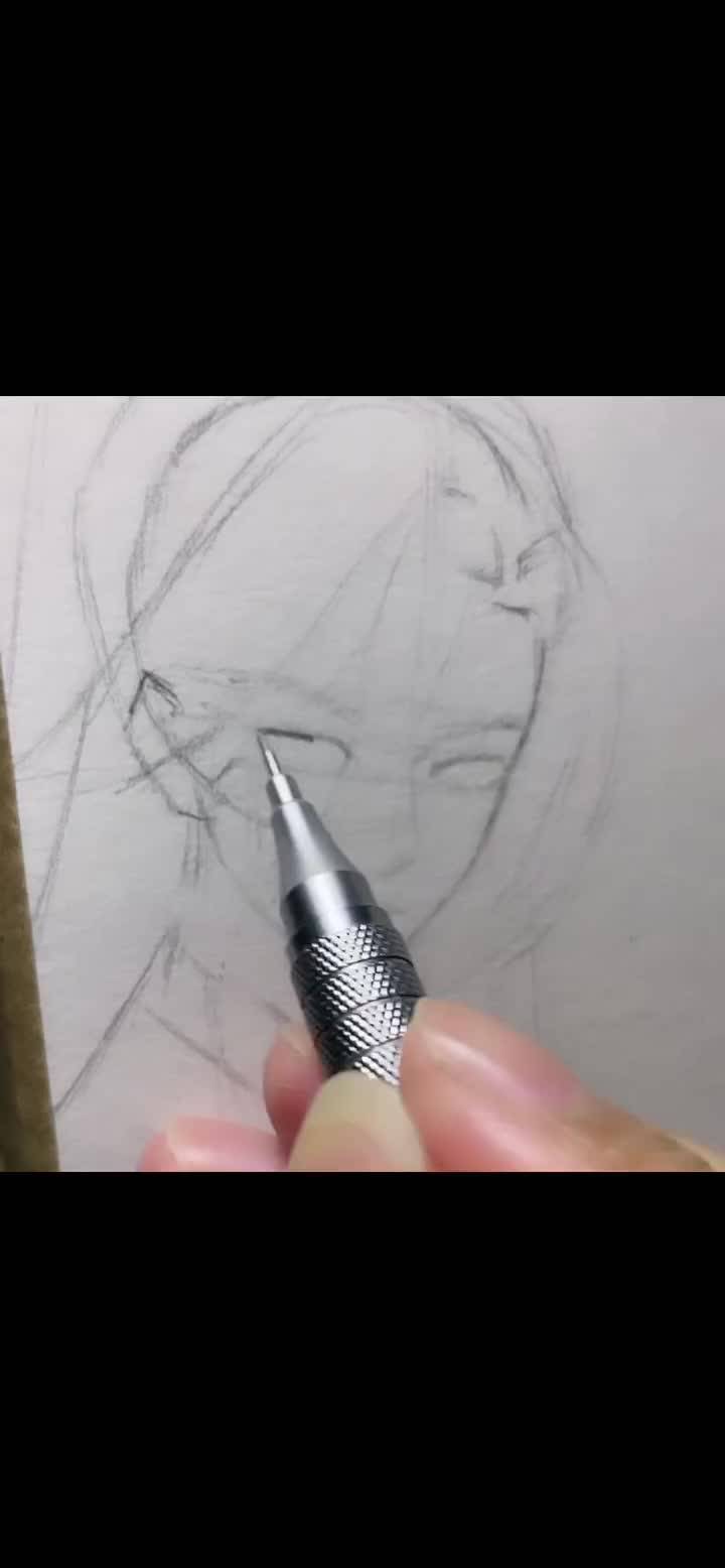 古风美男子绘画过程