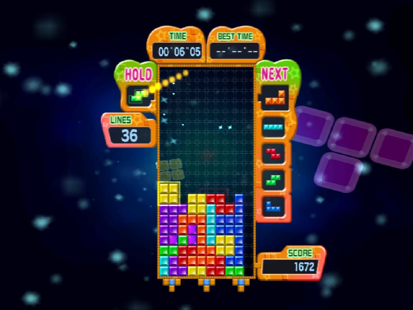 【TAS】Wii俄罗斯方块聚会 豪华版 40行模式 27.29s_单机游戏热门视频