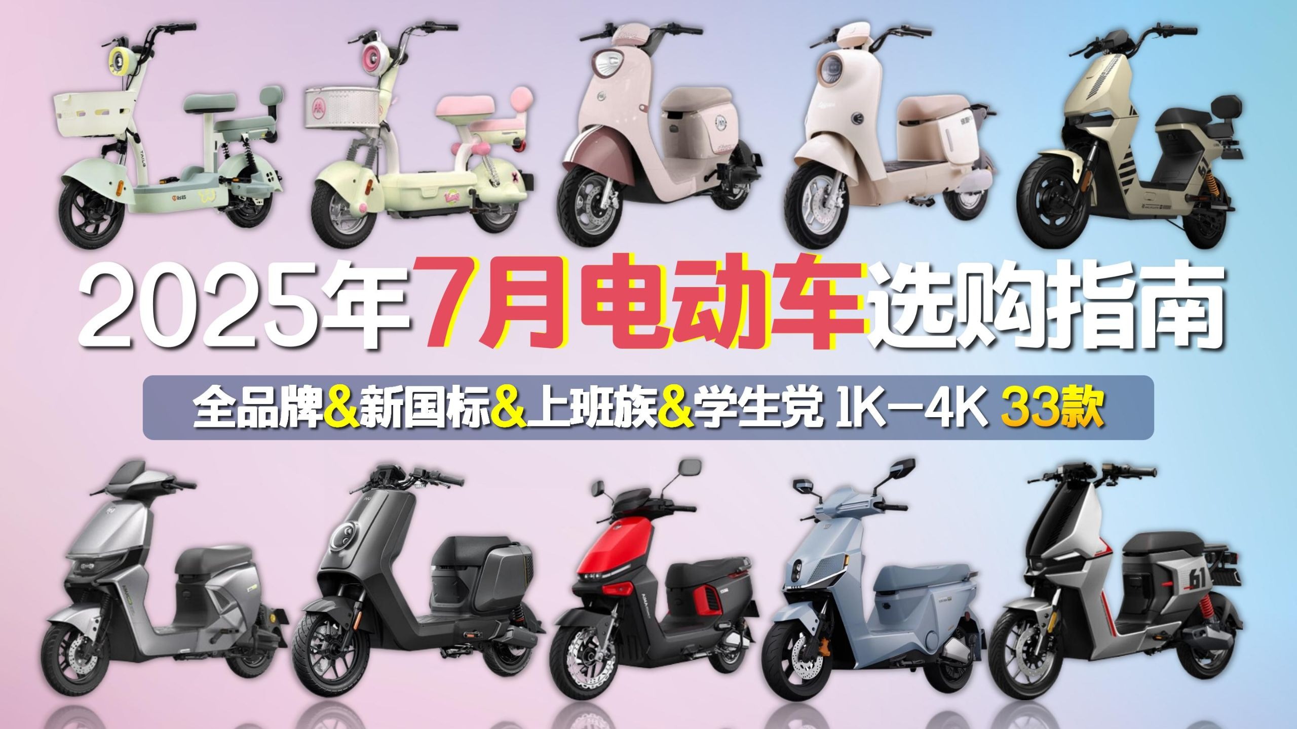 【持续更新】2025年7月新国标电动车选购指南,涵盖1000-5000价位:...