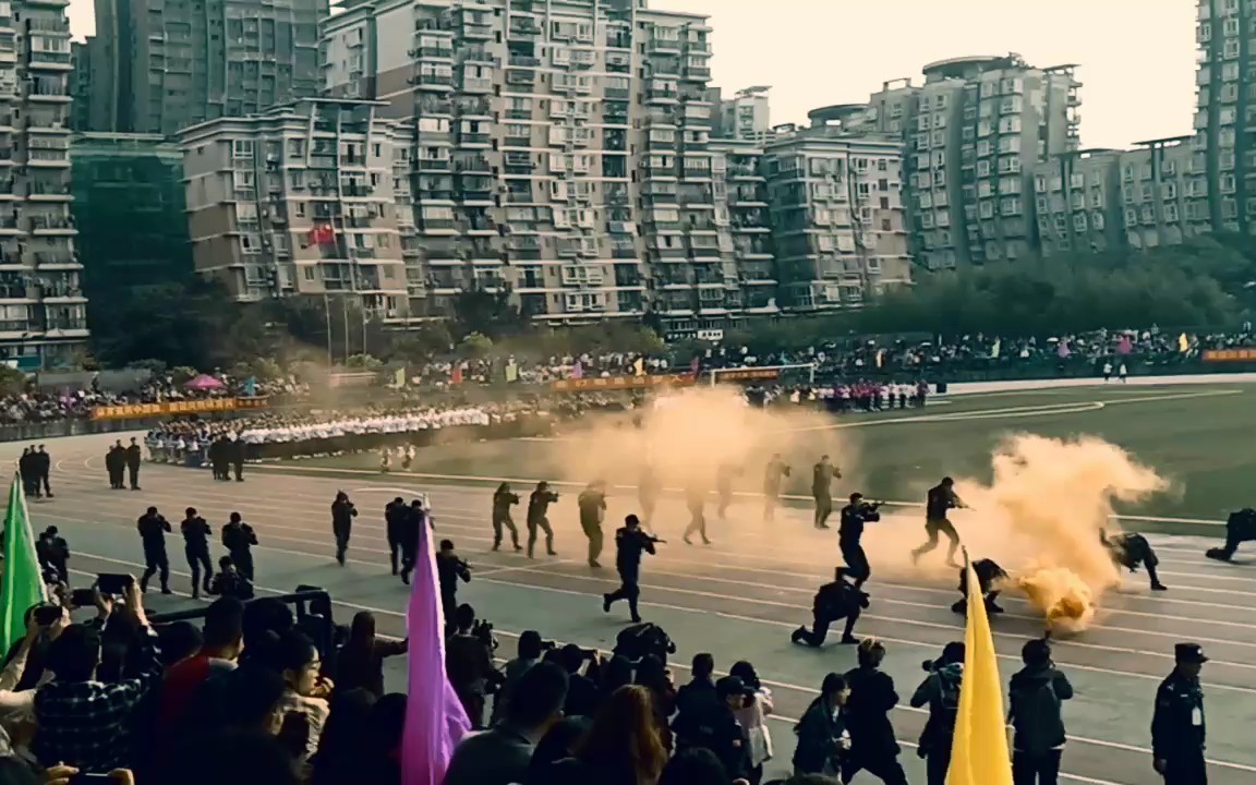 运动会开幕式,战术动作表演