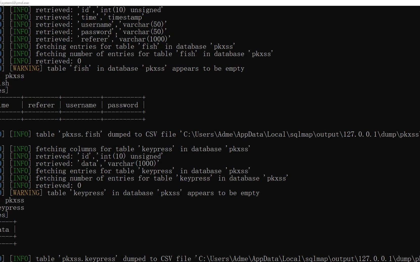 58、sqlmap指令的用法