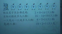 人教版六年级数学上册《鸡兔同笼》微课