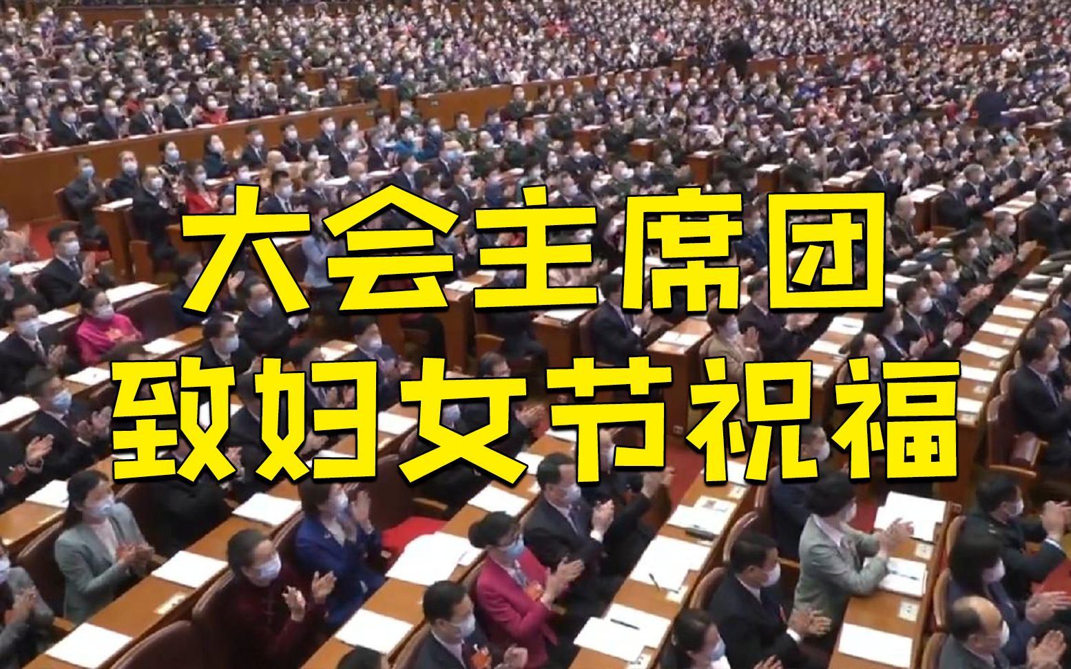 十三届全国人大五次会议大会主席团致妇女节祝福