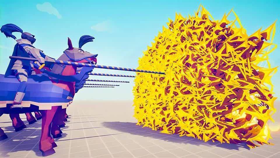 全面战争模拟器:5×骑兵 vs 超级射手