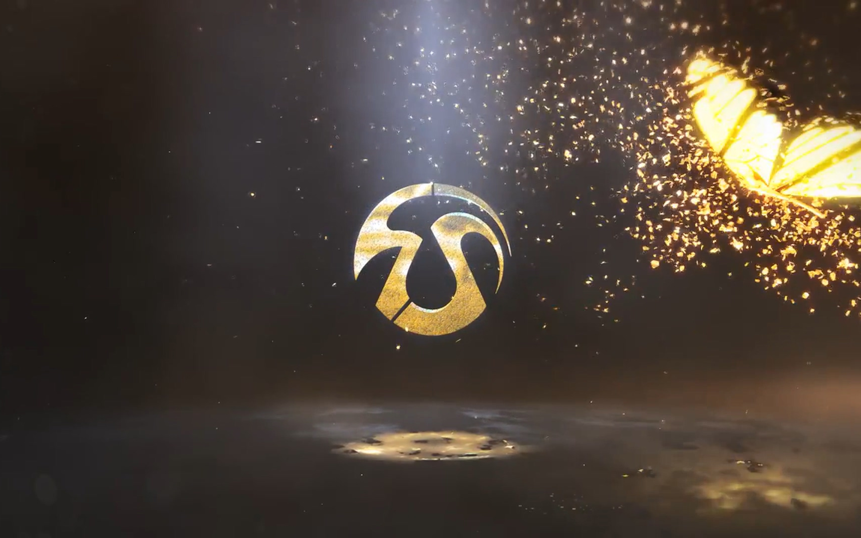 动态logo-科幻蝴蝶闪动翅膀飞舞效果的公司企业品牌商品店铺标志...