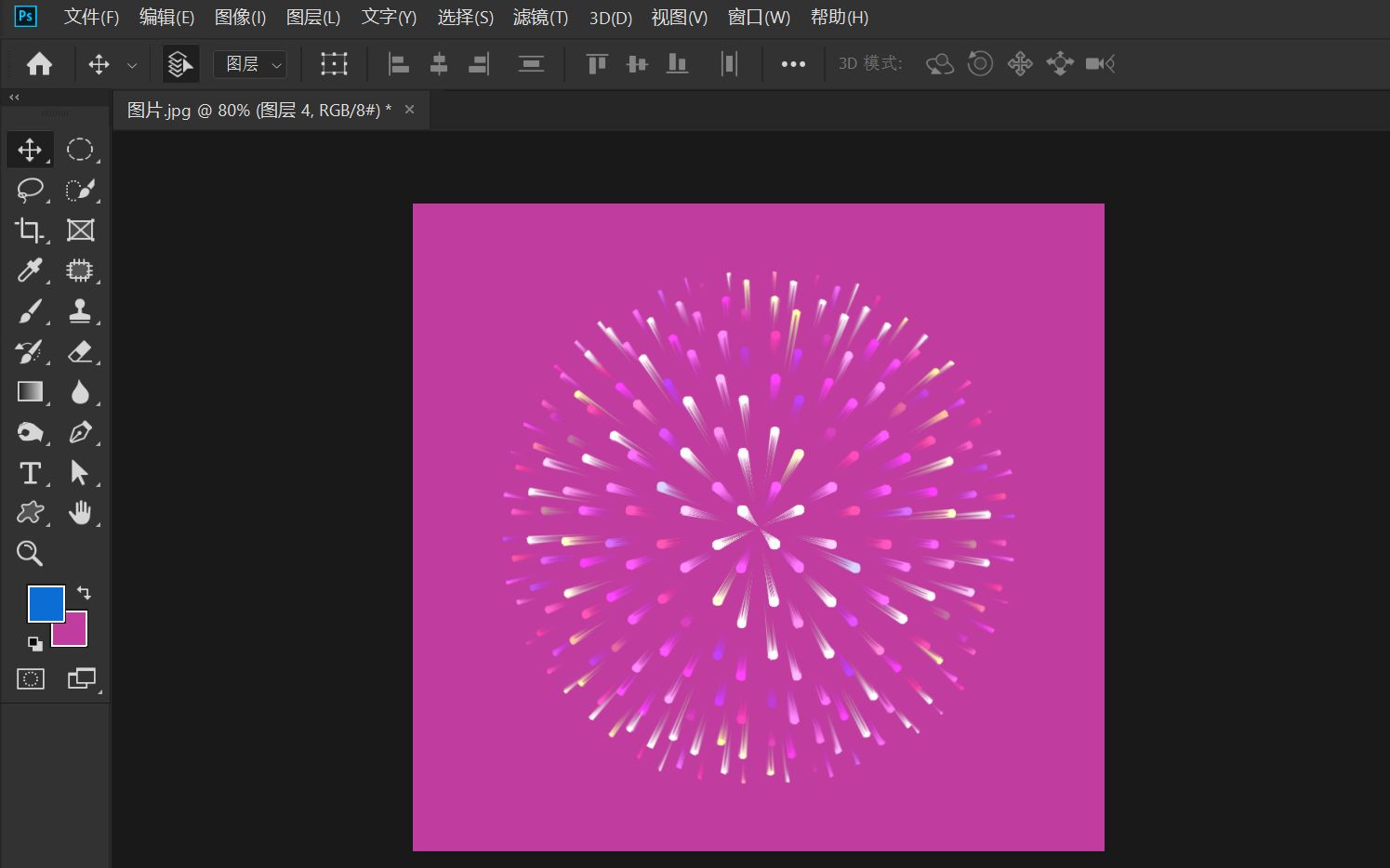 【PS教程】利用滤镜功能制作烟花特效,你学会了吗?