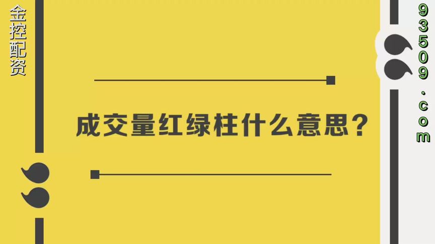 #股票入门知识 成交量红绿柱什么意思