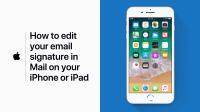 如何在iPhone或iPad上编辑电子邮件的签名