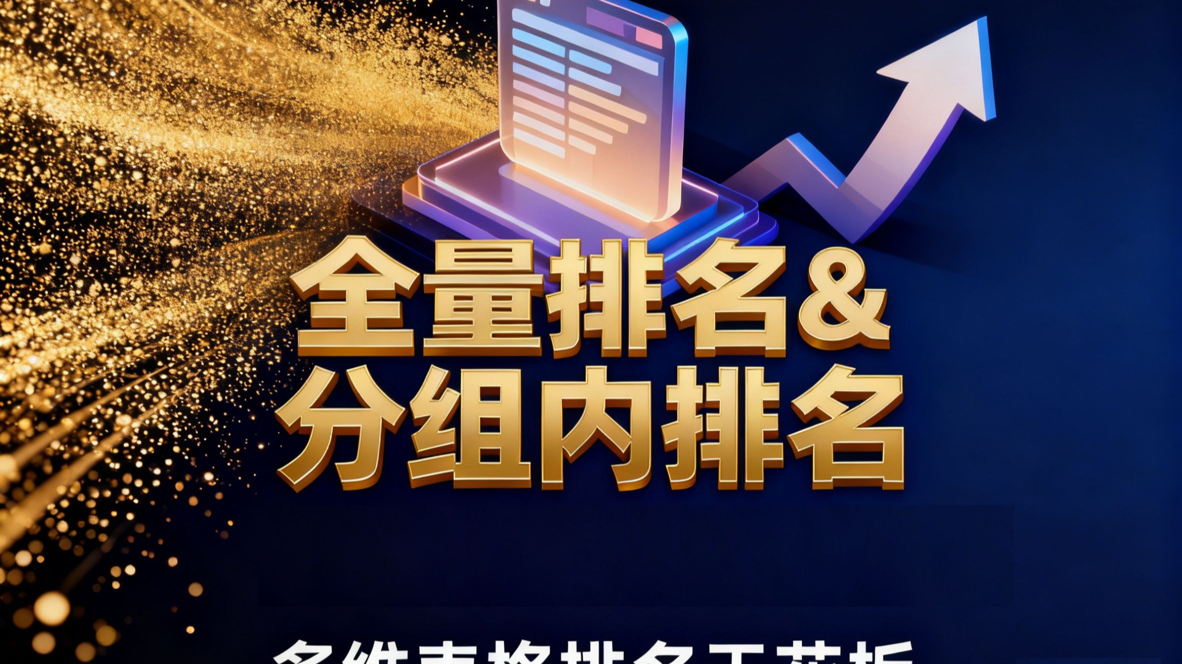 多维表格排名天花板:公式 + 统计字段,搞定全量 / 分组双重排名需求