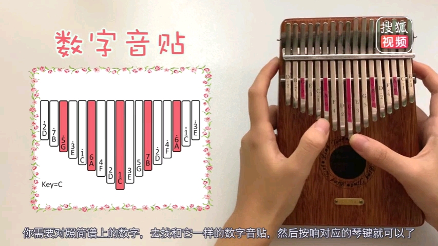 拇指琴教程初级(认识简谱+练习)