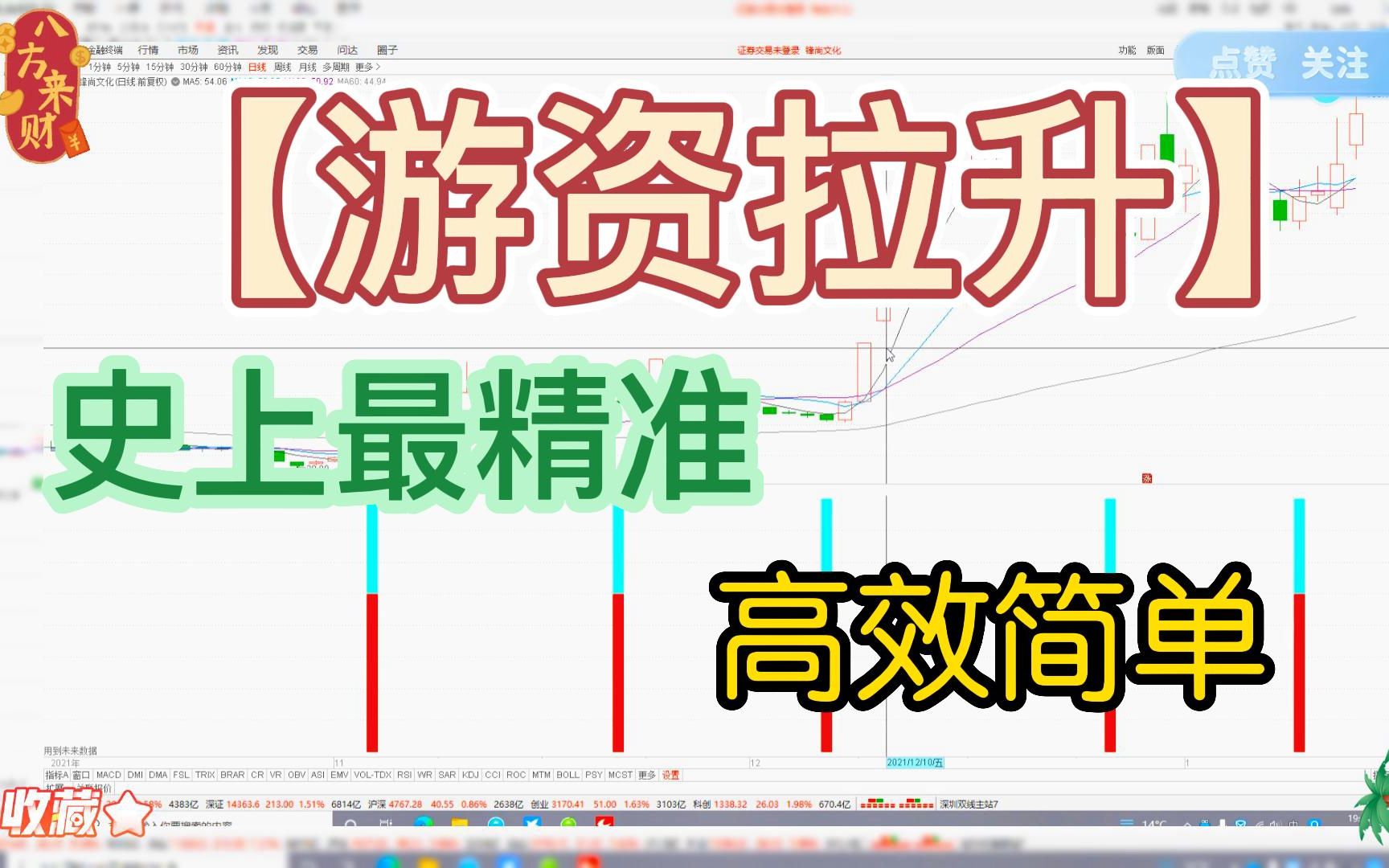 通达信【游资拉升】指标公式,精准把握,高效操作,散户速度收藏!