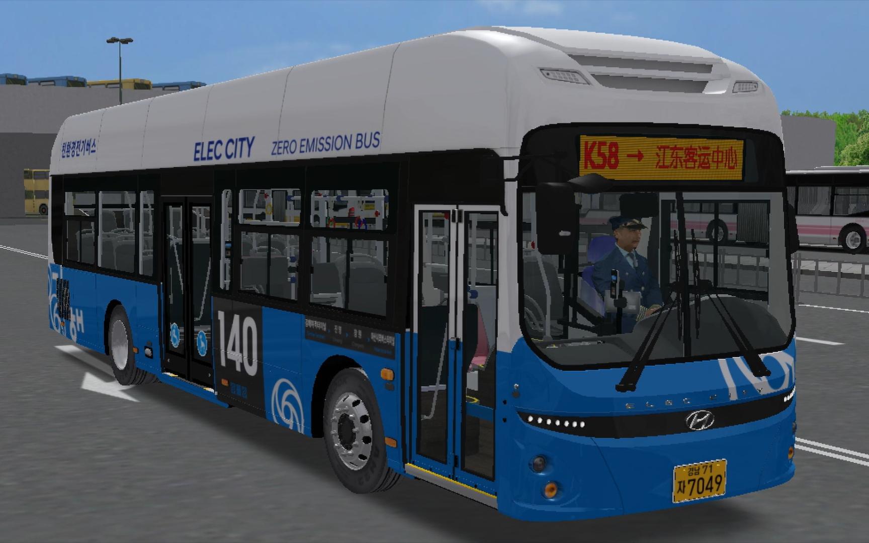 ...现代纯电动在金河公交自制快线K58路,江北路湾公交站到江东客运中心