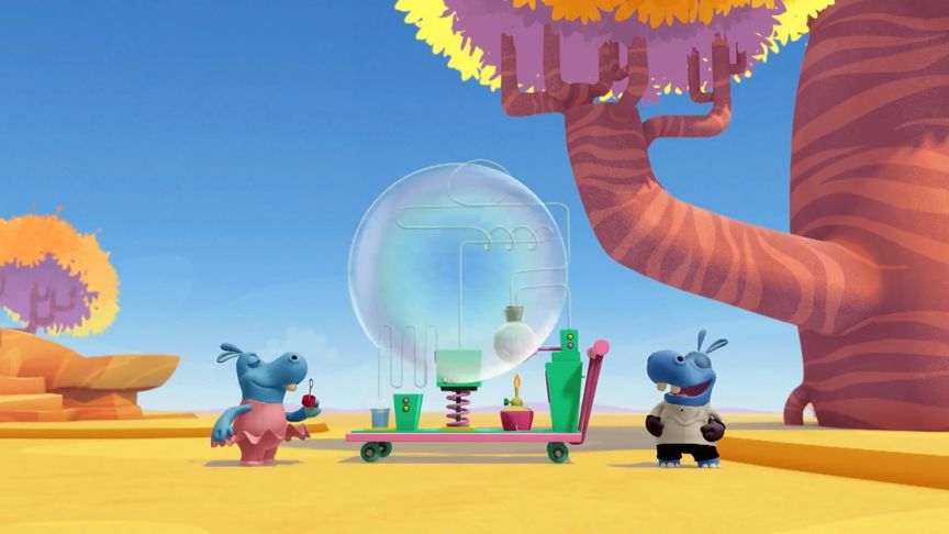 儿童动画:吹泡泡机?小河马最强吹泡泡玩法 来看看它们的乐趣吧