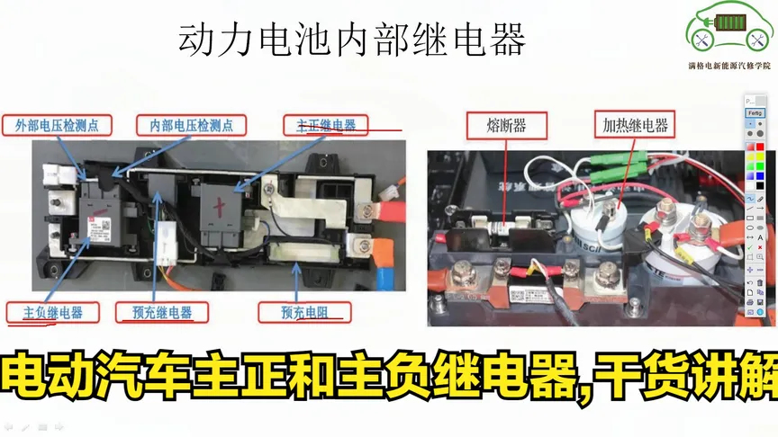 电动汽车预充、主正、主负继电器是怎么控制的?—新能源维修培训
