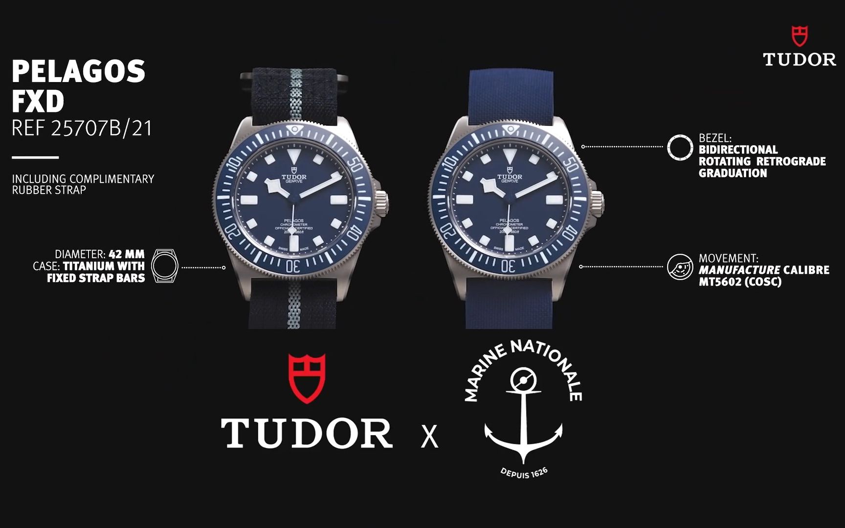 ...拔萃~ 帝舵TUDOR 领潜型FXD_PELAGOS FXD 潜水腕表宣传片合集