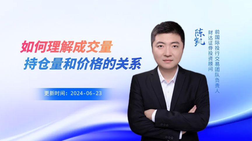 如何理解成交量、持仓量和价格的关系?