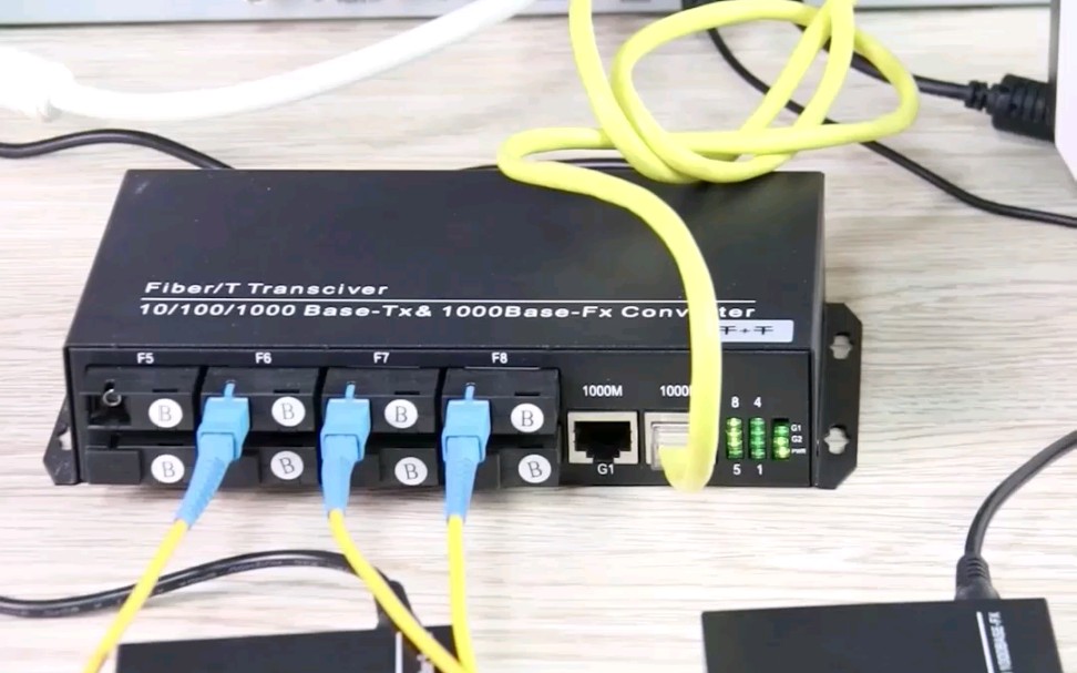 全千兆8光2电汇聚光纤收发器交换机汇聚中继连接方法,建议收藏!