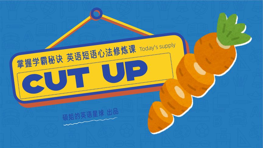 【硕姐】剑桥英语短语心法修炼课—— cut up