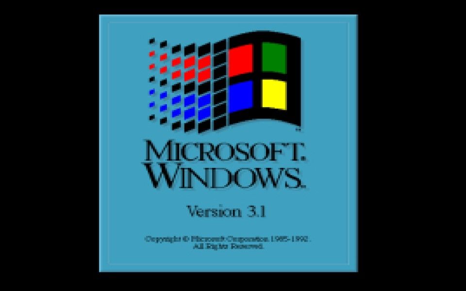 在MS-DOS环境运行Windows 3.1测试