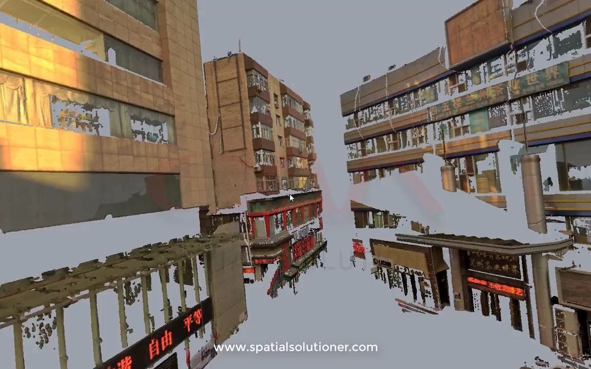 通过模型化点云数据实现实景三维漫游