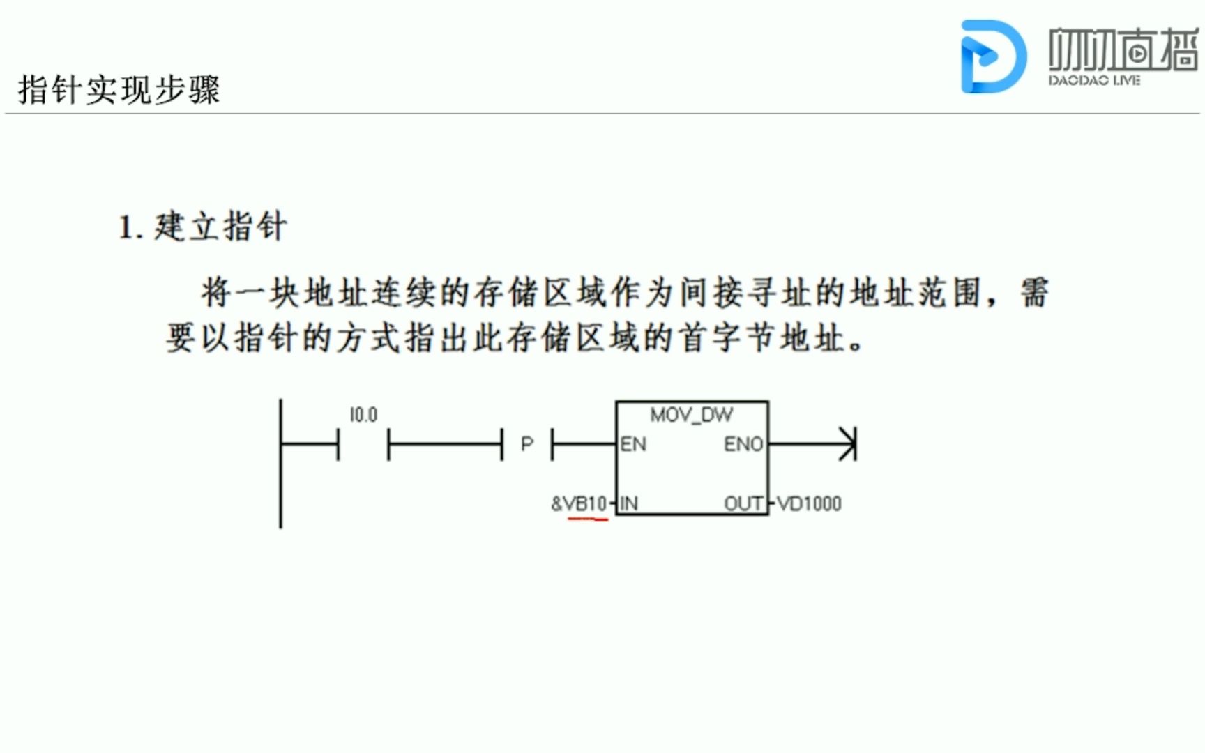 第39课时.指针功能介绍、指针实现步骤