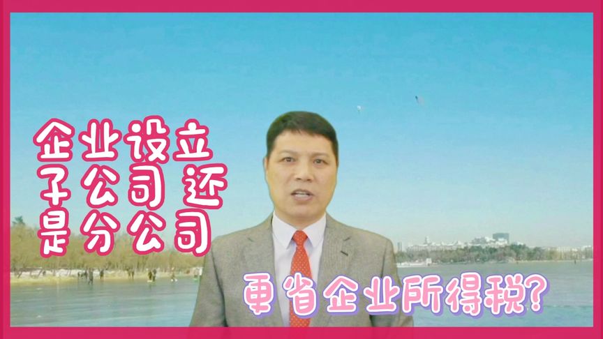 企业设立子公司、分公司 哪个更省企业所得税