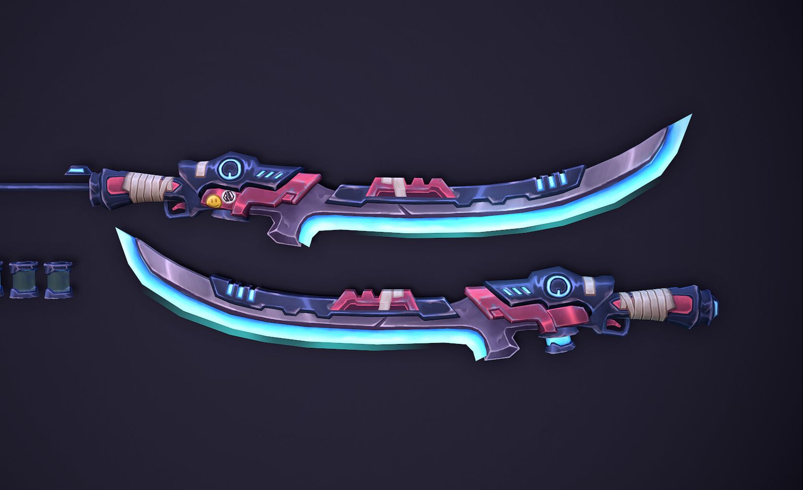 风格化武器模型制作教学!零基础学习3d游戏建模入门教学!3DMAX...