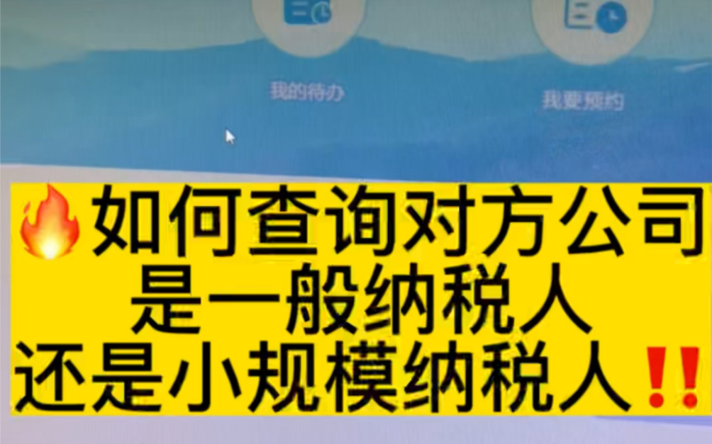 如何查询对方公司,是一般纳税人还是小规模纳税人!