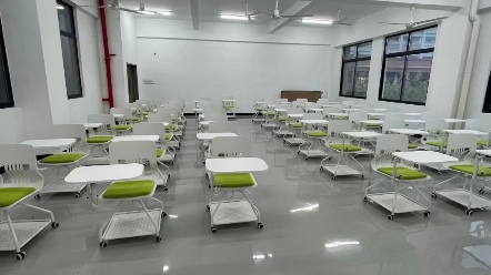 折叠培训桌会议桌椅组合可移动拼接多功能办公辅导班长条双人课桌