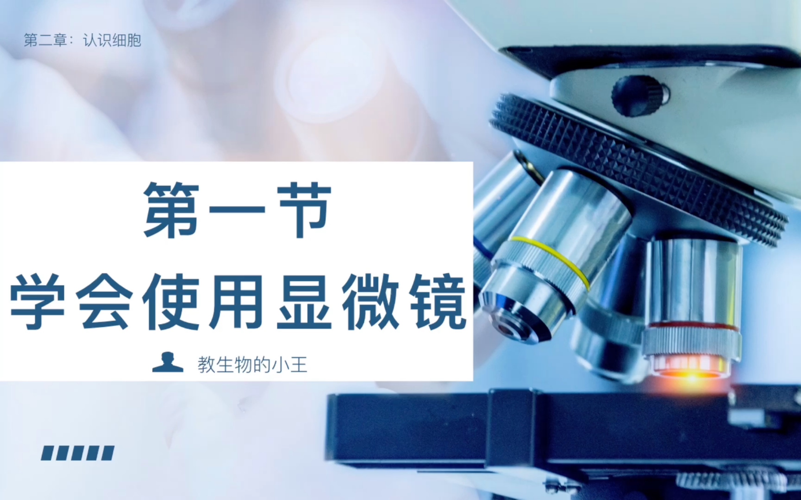 新教材配套的新课件和教学思路《学会使用显微镜》!超齐全的备课...