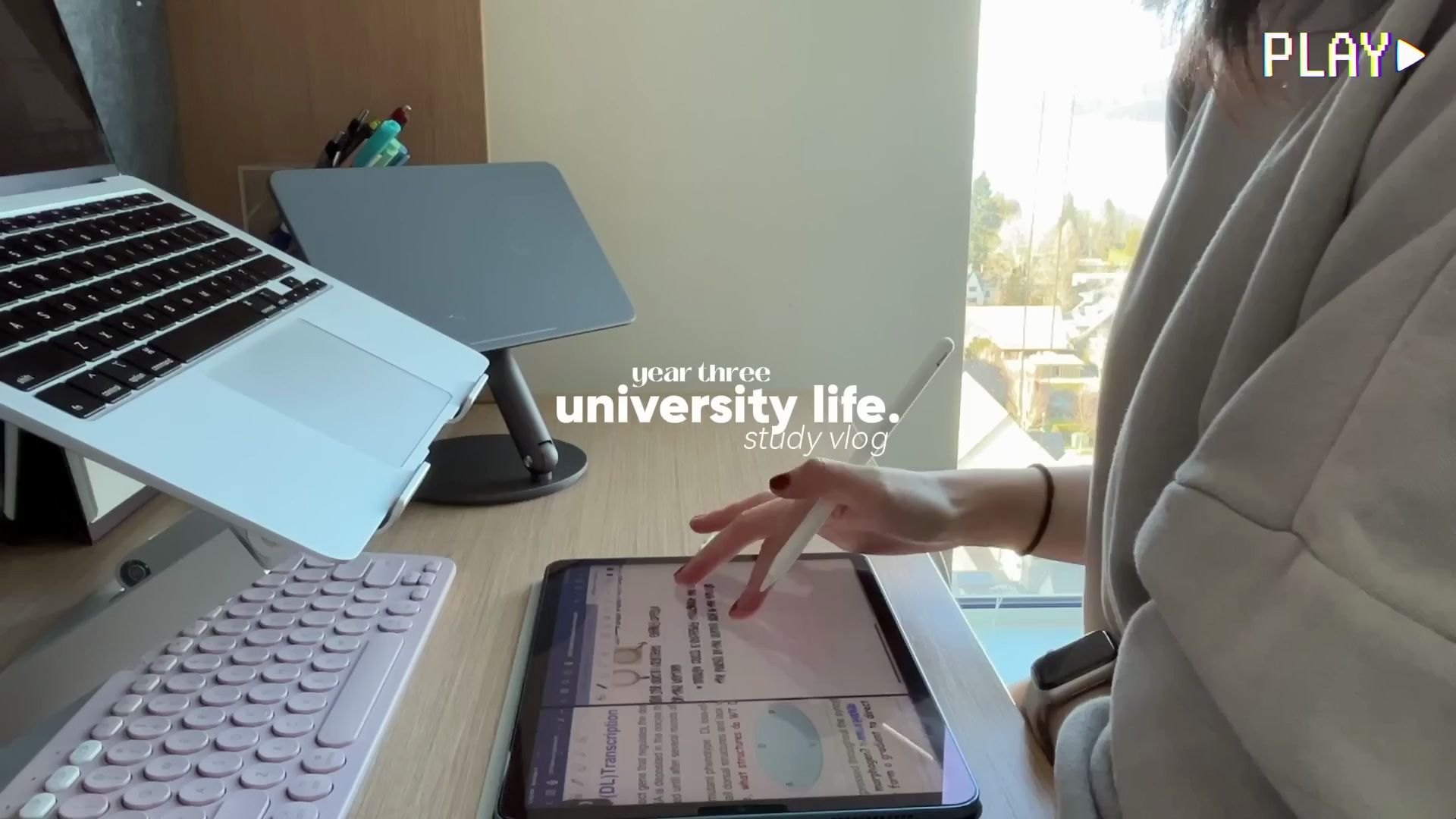 ...�大学日记:我生命中的一周,咖啡馆学习,烤抹茶饼干,学习vlog,独自生活