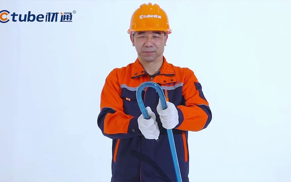 材通PVC穿线管弹簧弯管测试抗压性